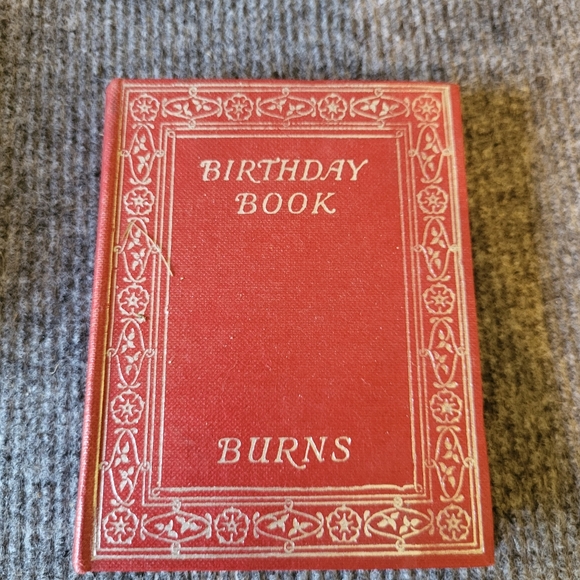 Burns | Other | Vintage Burns Birthday Book | Poshmark